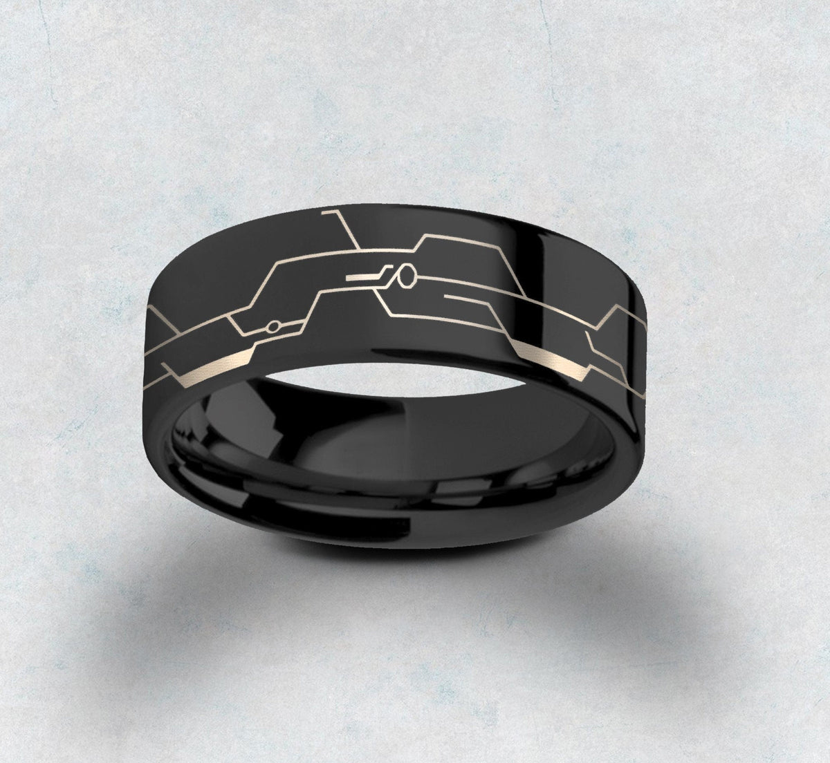 Silver Metal Nier Automaton Nier Automata Ring, Black Box Ring, Nei...